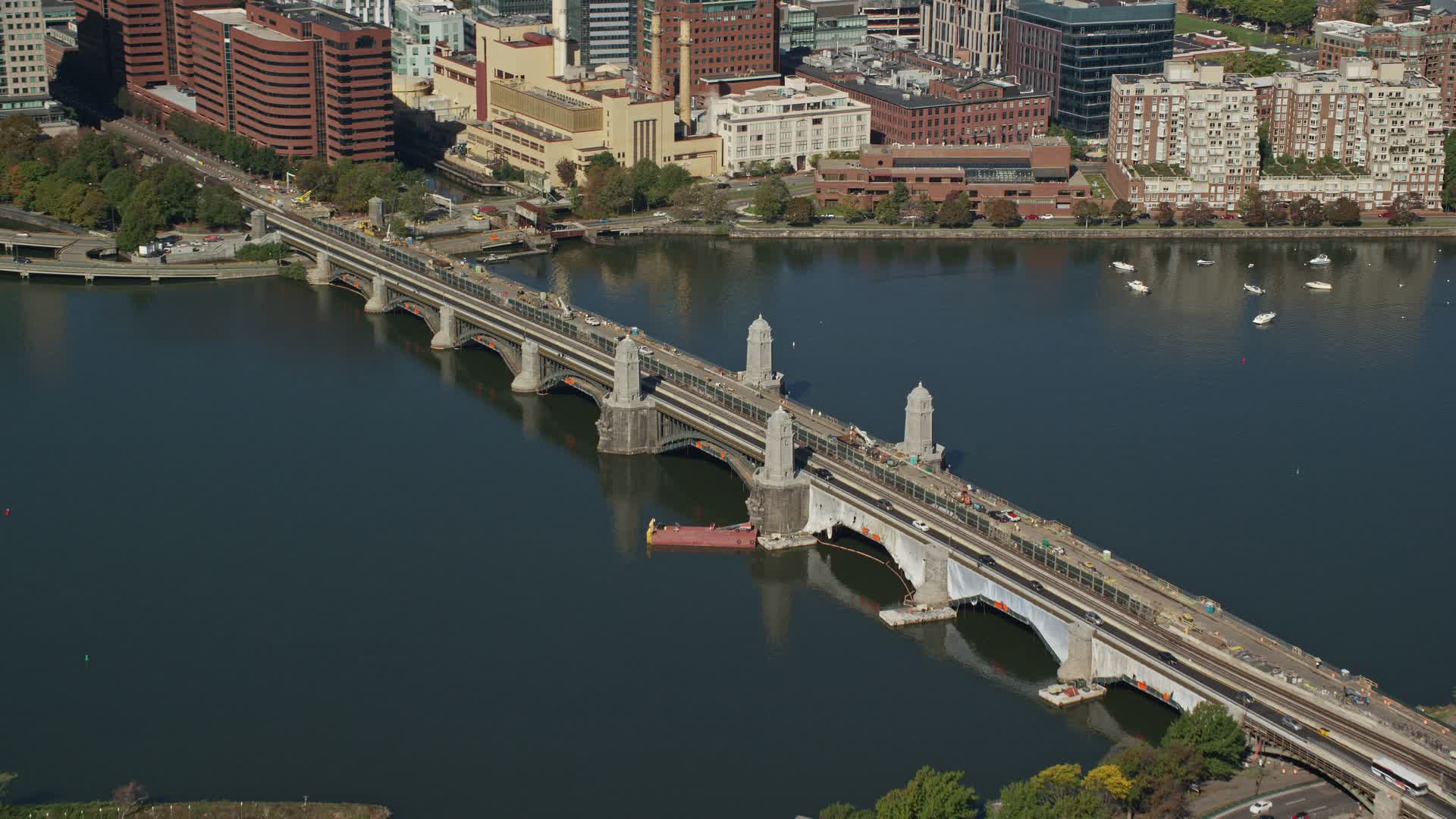 Longfellow Bridge, Boston Aerial Stock Footage - 9 Videos | Axiom Images