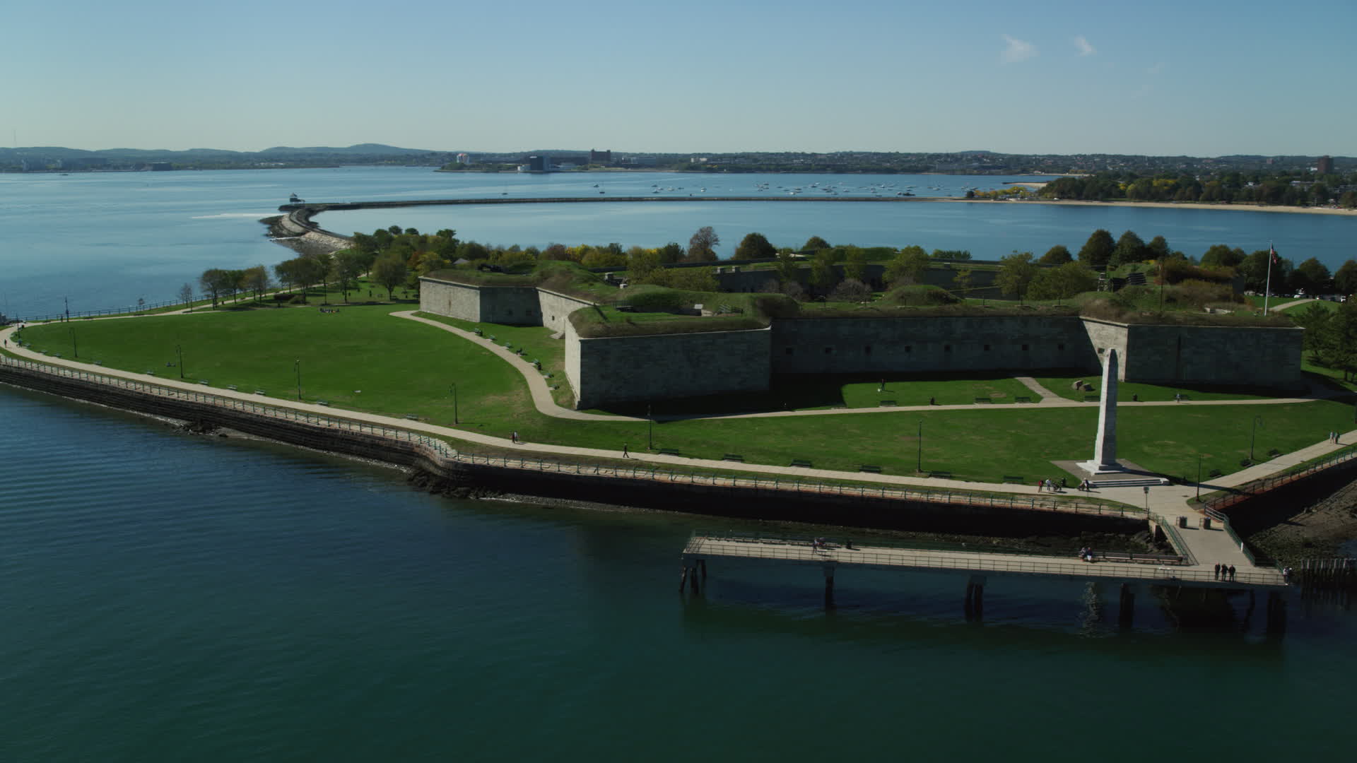 Fort Independence, Massachusetts Aerial Stock Photos - 1 Photo | Axiom ...