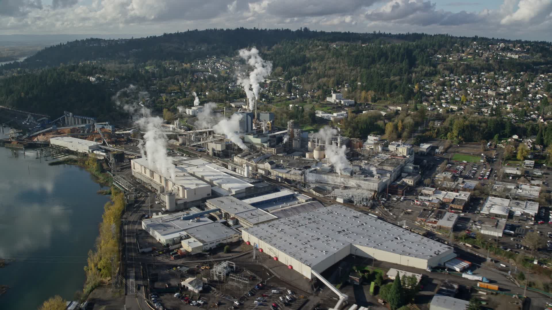 Paper Mills Aerial Stock Footage and Photos - 10 Results | Axiom Images